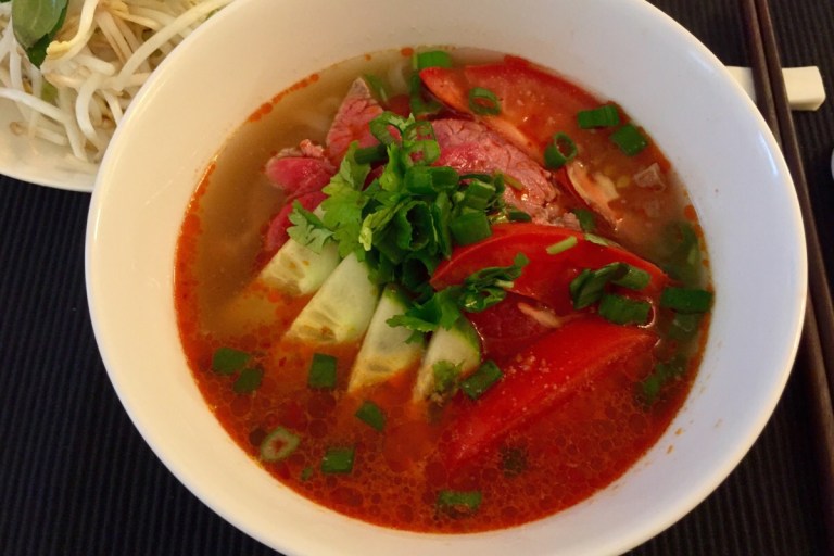 Spicy Beef Saté Noodle Soup | La Vie Partagée