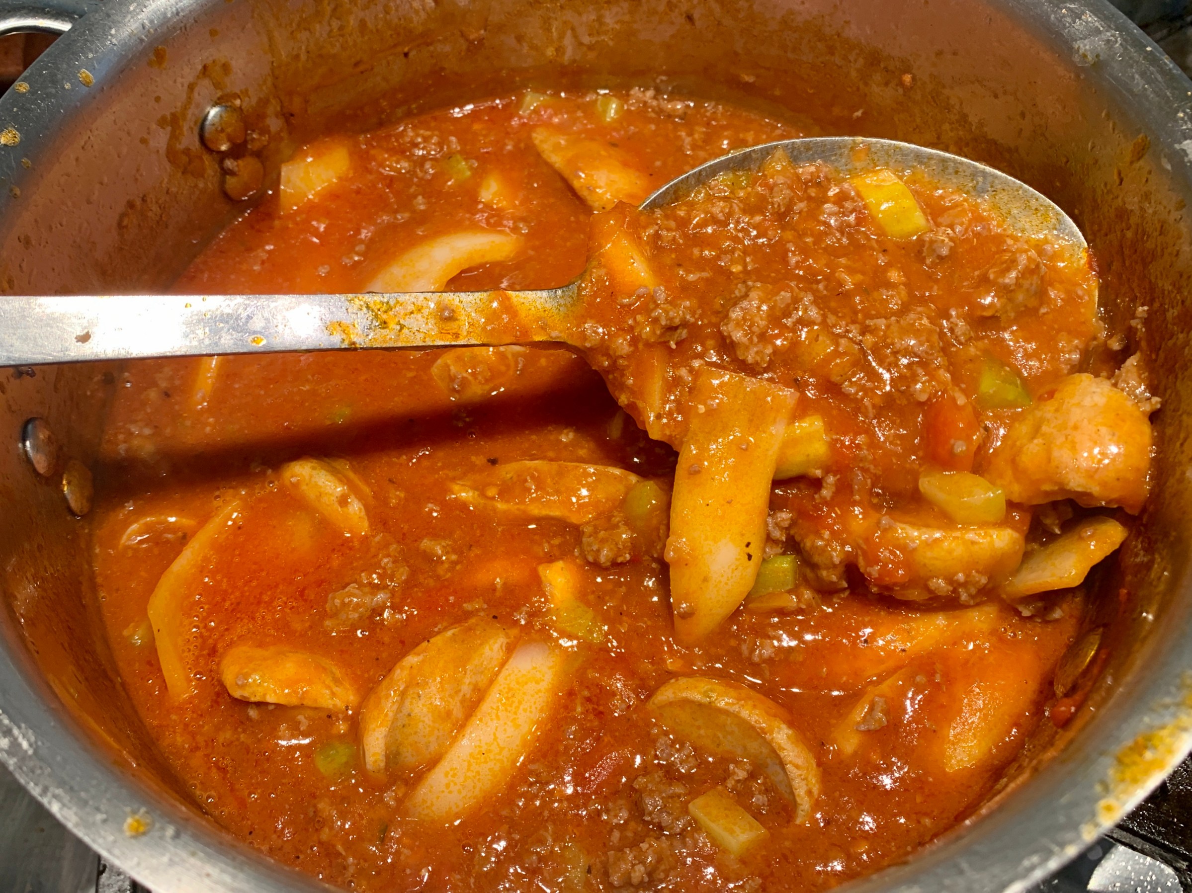 Mom’s Superghetti / Easy Spaghetti with Sausage and Meat Sauce | La Vie ...